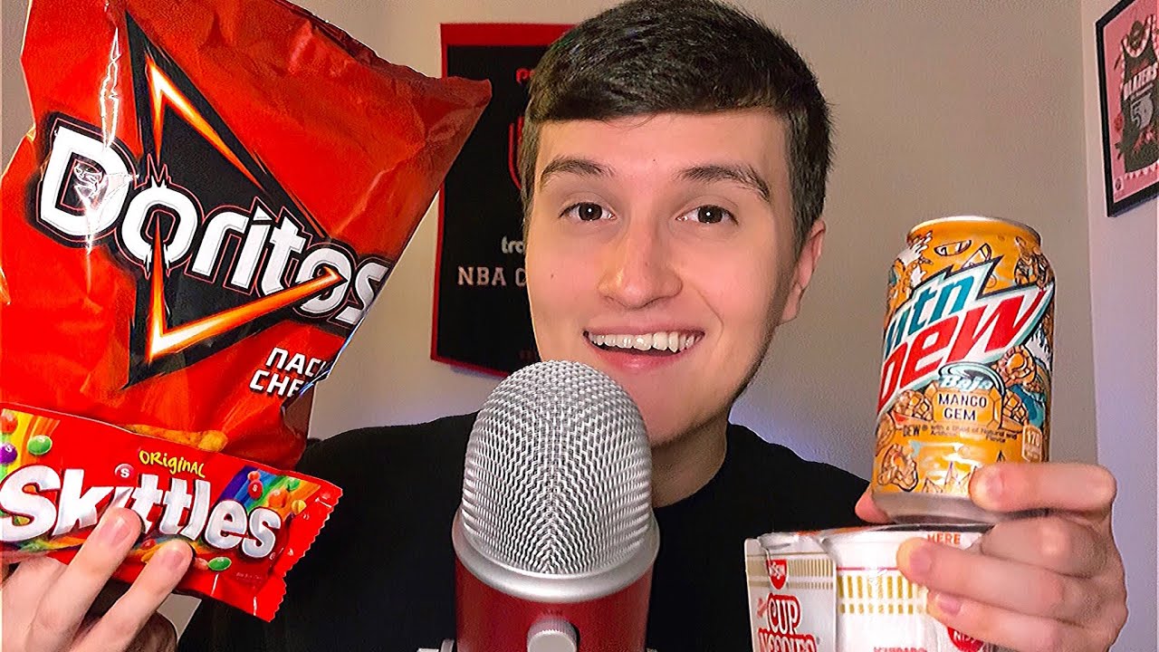ASMR Eating Junk Food 🍟 (mukbang) - YouTube