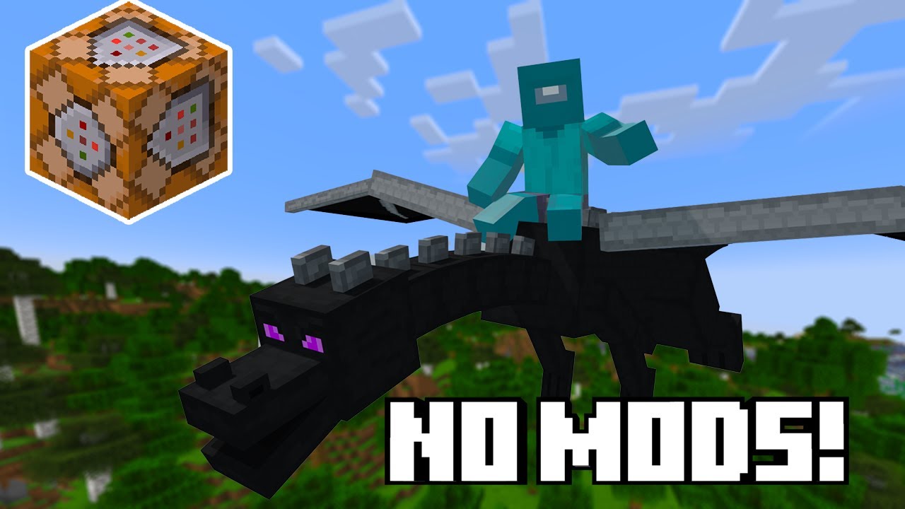 How to RIDE the Ender dragon in Minecraft Bedrock edition (NO MODS ...