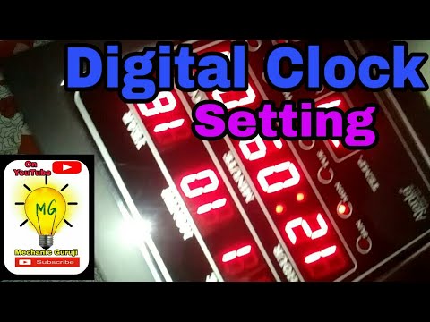 Digital Clock Setting Easy - YouTube