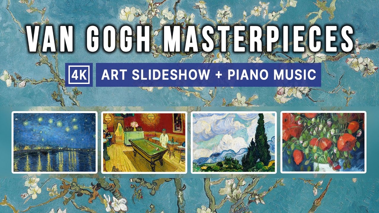 PART 2: Van Gogh Art Slideshow with Piano Music | Frame TV Art Vintage ...