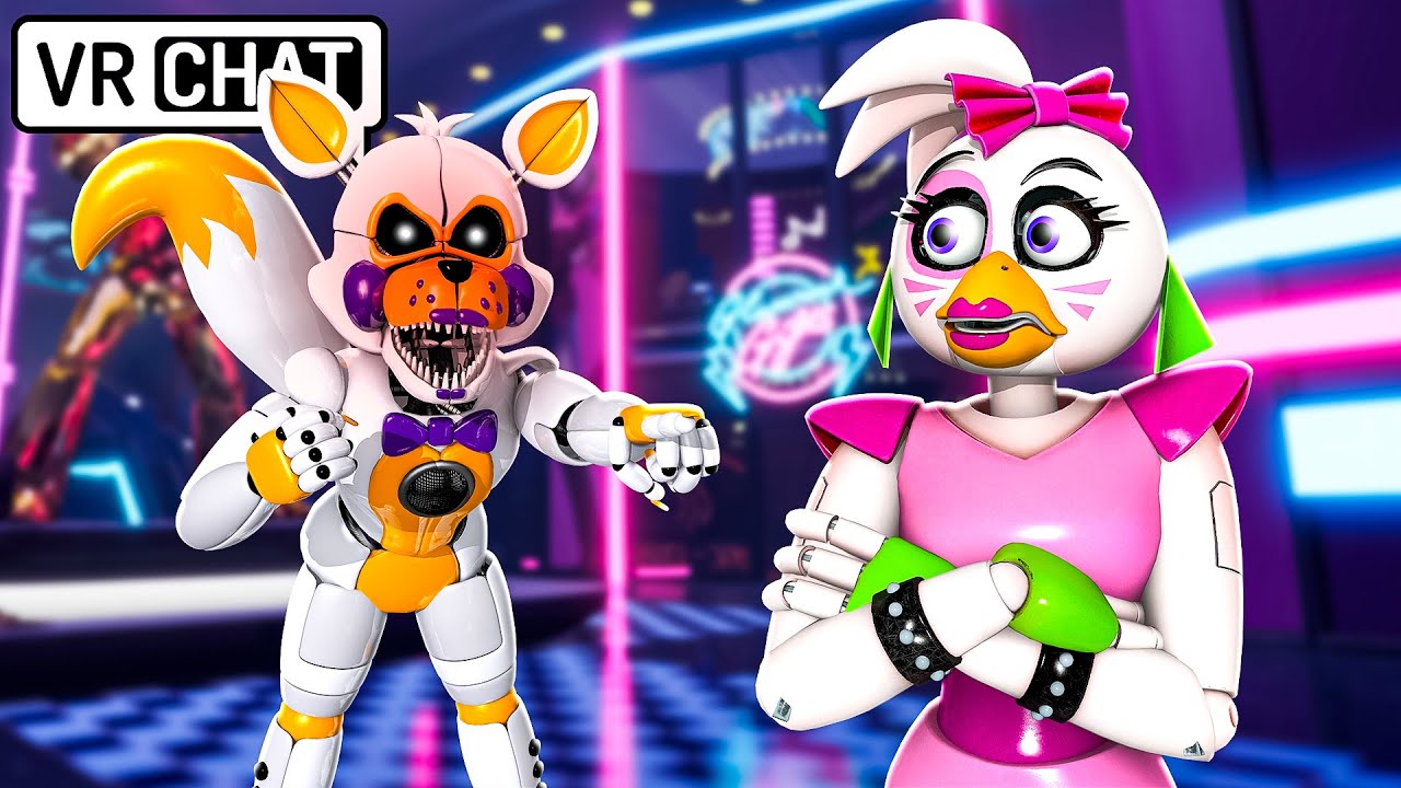Lolbit Is Mad At Glamrock Chica In VR CHAT - YouTube