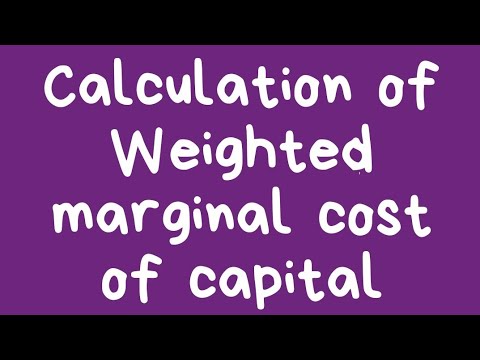 Calculation of Weighted marginal cost of capital (WMCC) | WACC using ...