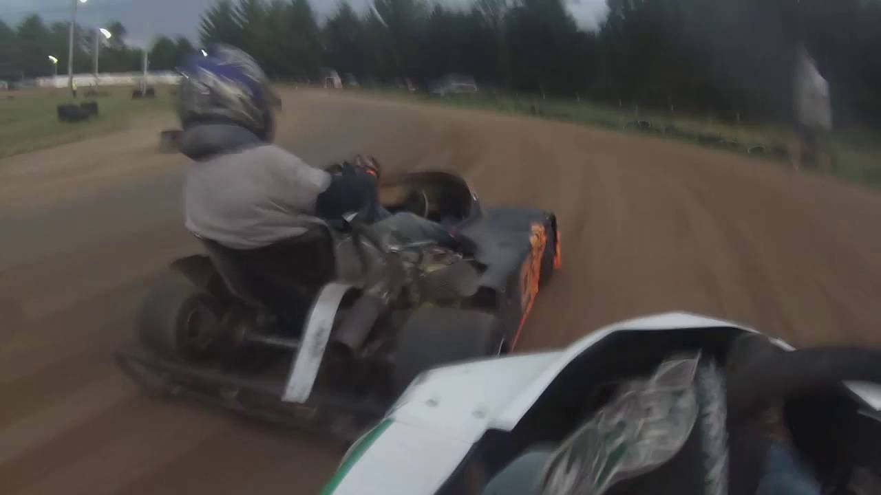 Dirt Track Go Kart Feature (7/8/16) - YouTube