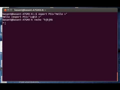 How to use the PS1 and PS2 shell variables to reset the Terminal prompt - YouTube