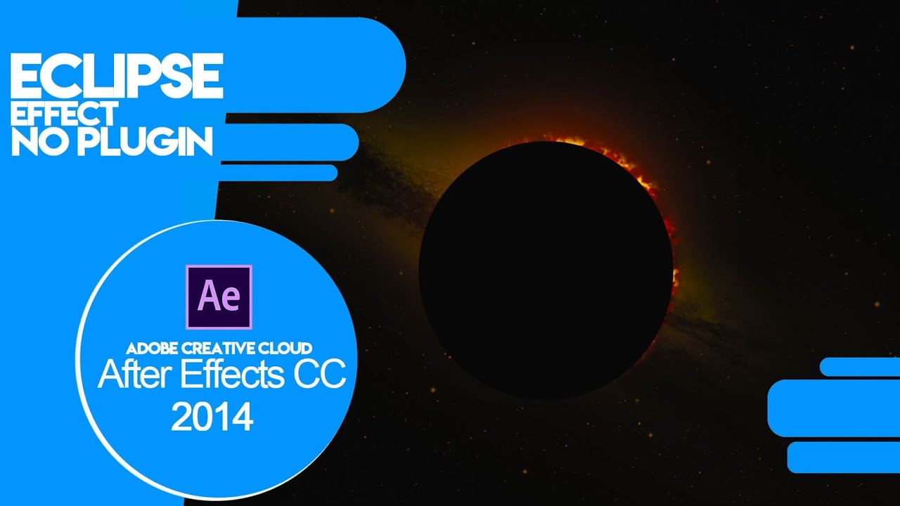 How to create solar eclipse in after effects without plugin| AE TUTORIALS | artix visualfx - YouTube