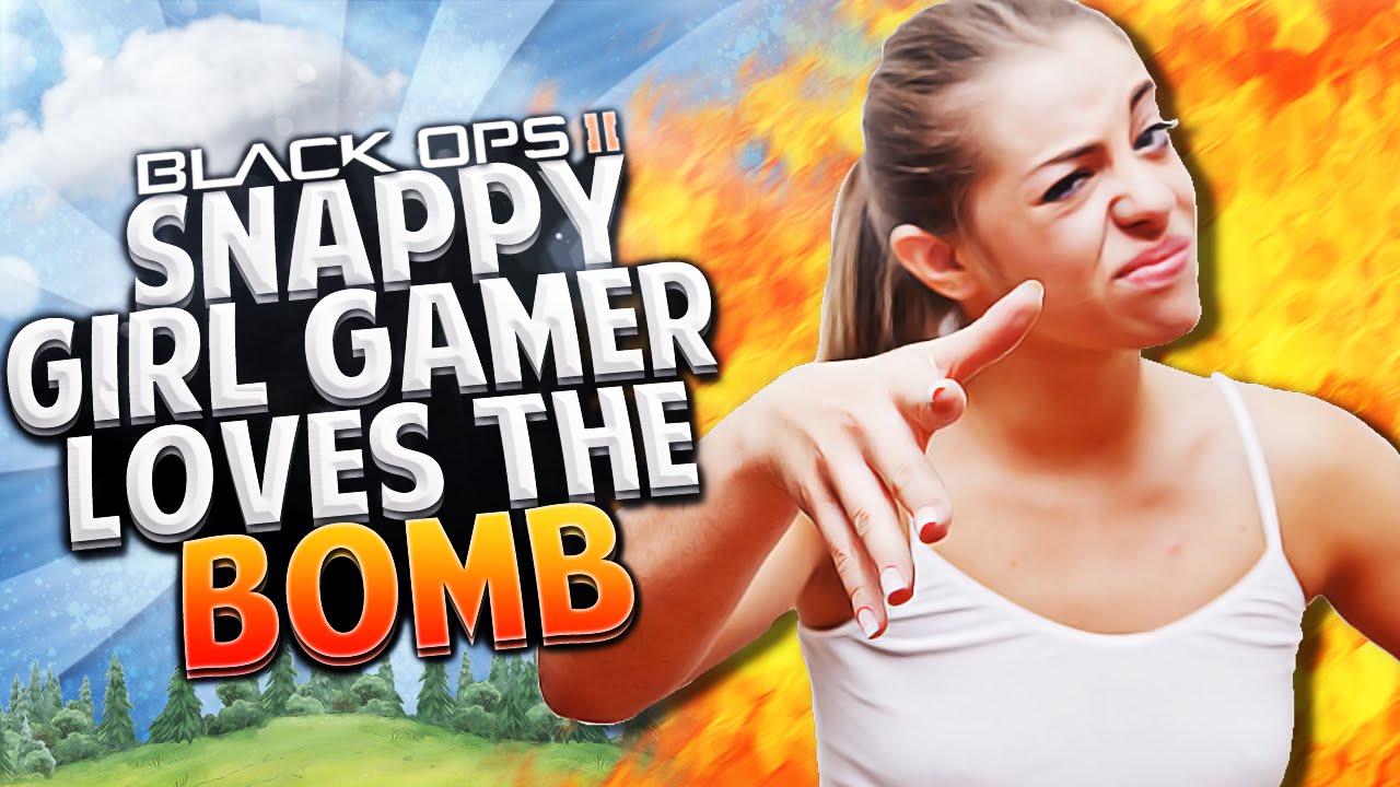 BO2 - LOUD AND SNAPPY GIRL GAMER LOVES THE BOMB!! [MESSING WITH RANDOMS ...