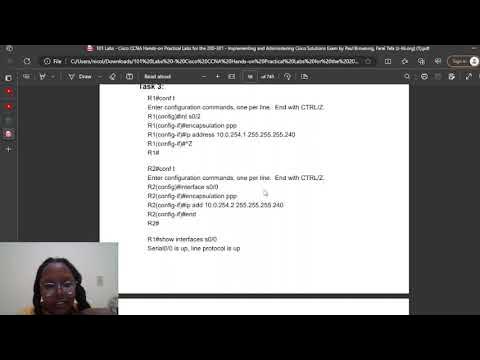 Lab 7. Configuring PPP Encapsulation - YouTube
