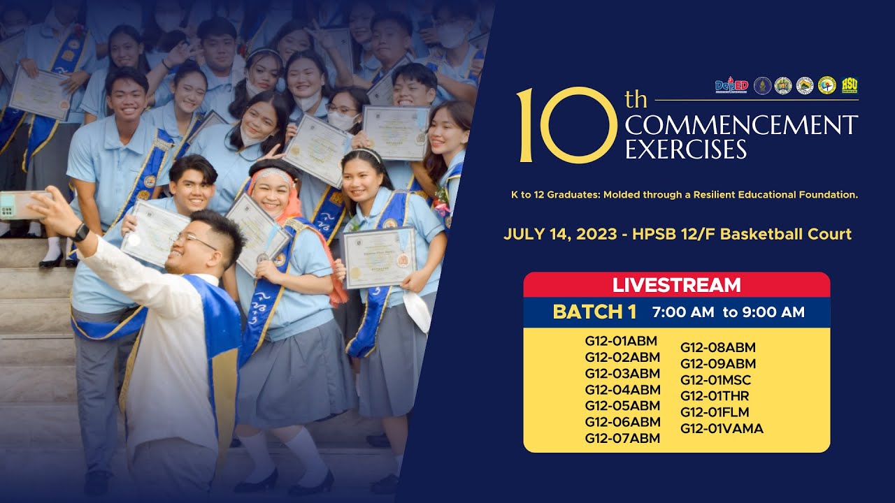 10th HSU Commencement Exercises - Batch 1 | University of Makati | July ...