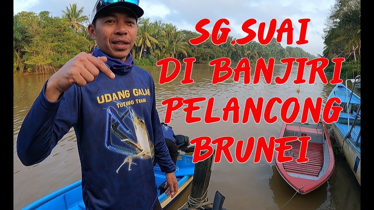 GIANT FRESHWATER PRAWNS FISHING.SG.SUAI DI BANJIRI PELANCONG BRUNEI#122 ...