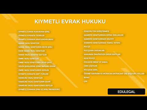 Edulegal.net - Kıymetli Evrak Hukuku