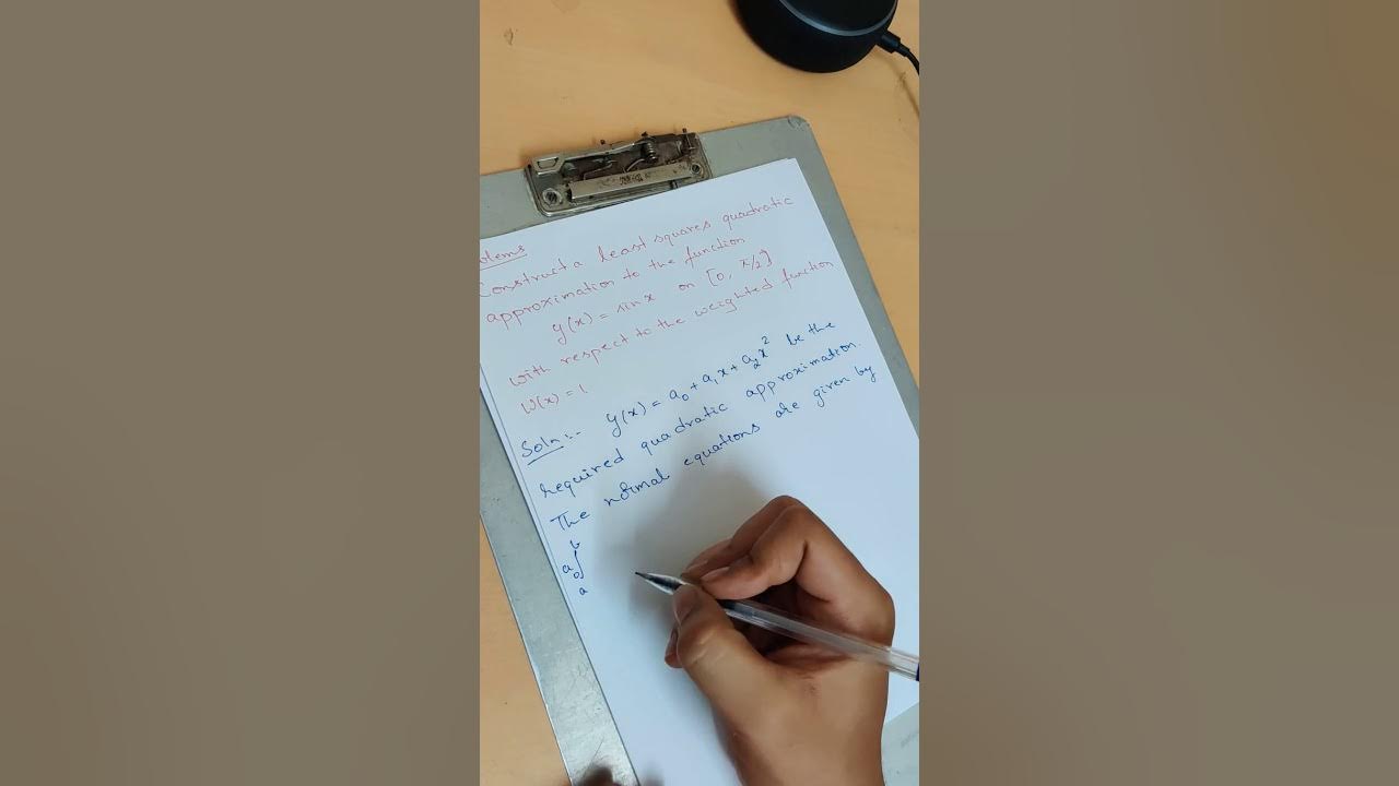 Non linear weighted least square approximation - YouTube