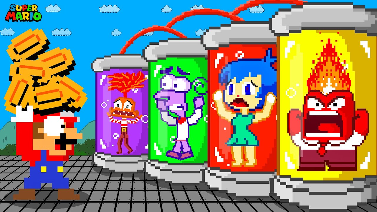 Super Mario Bros. but Mario Can Buy All Characters Inside Out ...