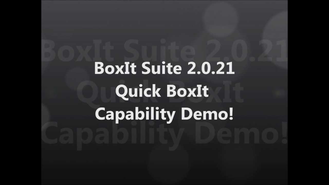 BoxIt Suite 2.0+ BoxIt Icon Demo - YouTube