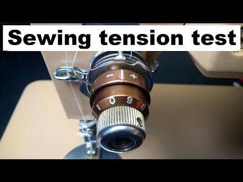 Sewing machine tensioner test - YouTube