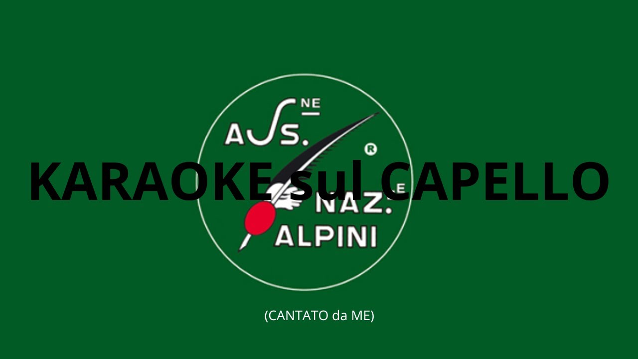 Sul CAPPELLO (karaoke) CANTATA con la MIA VOCE - YouTube