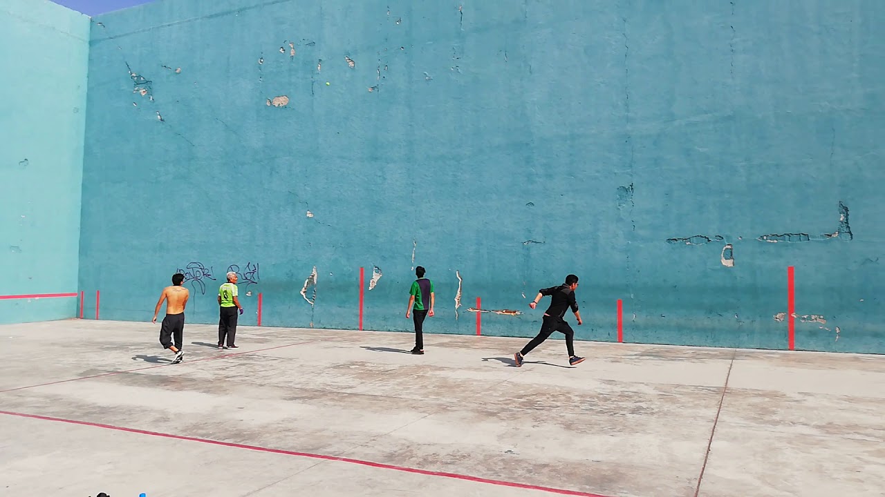 Juego de frontón misael y erick vs Aldo y viejito - YouTube