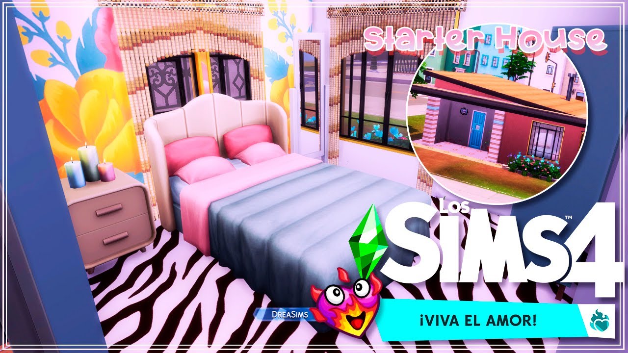 SIMS 4 | 💒🌸 Starter House ~ SPEED BUILD ¡Viva el Amor!💕 - YouTube