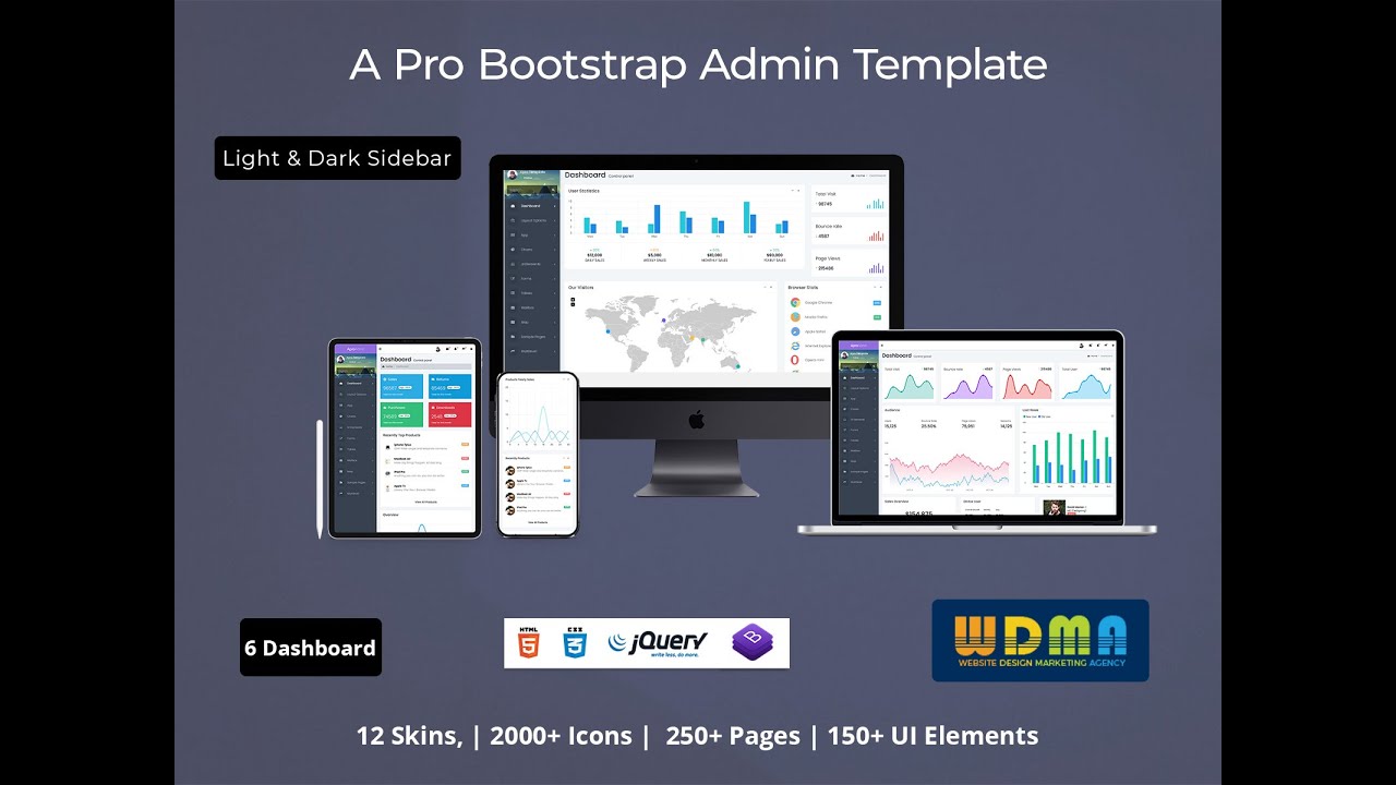 A Pro – Responsive Bootstrap Webapp Template - YouTube