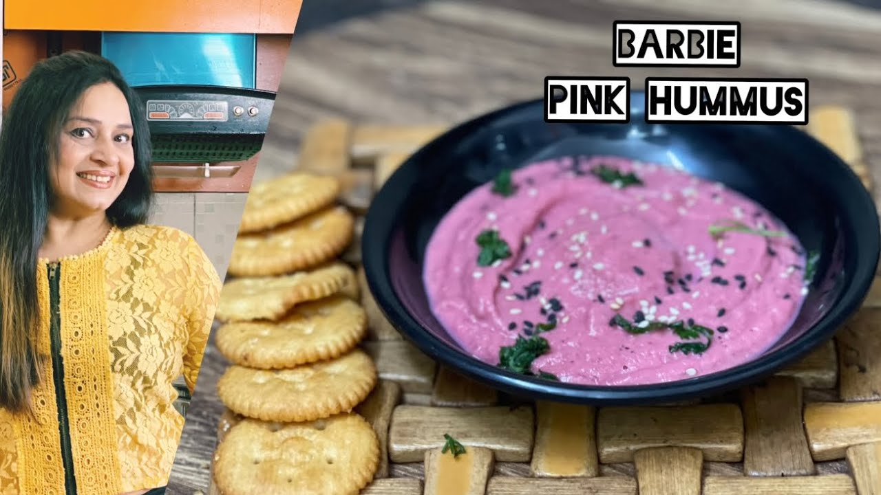 Pink Hummus || Protein Rich Healthy Chickpeas Hummus - YouTube