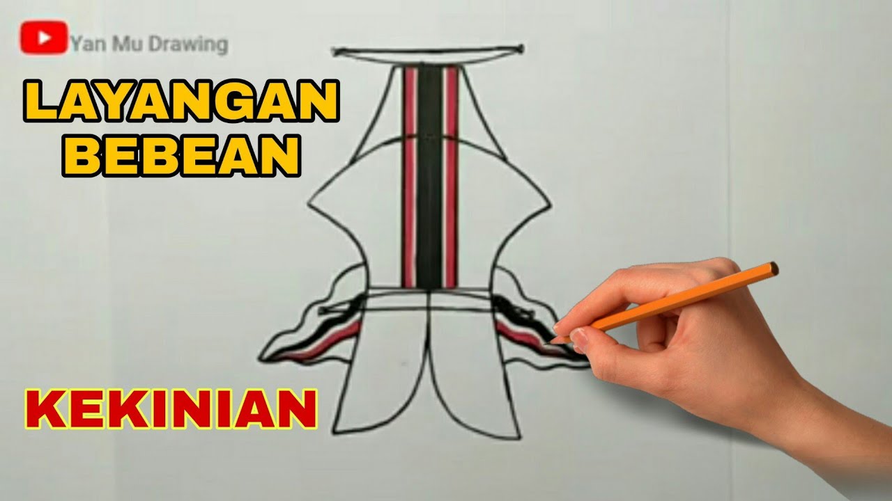 Gambar Layangan Bebean Kekinian Warna Tridatu - YouTube