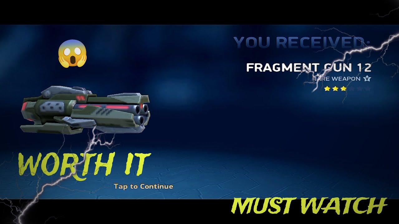 FINALLY UNLOCKED FRAGMENT GUN 12|| IS WORTH IT😨😱||MECH ARENA - YouTube
