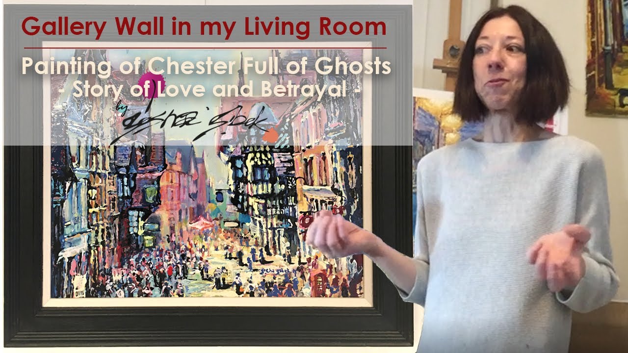 Gallery Wall in my Living Room | Painting of Chester Full of Ghosts ...