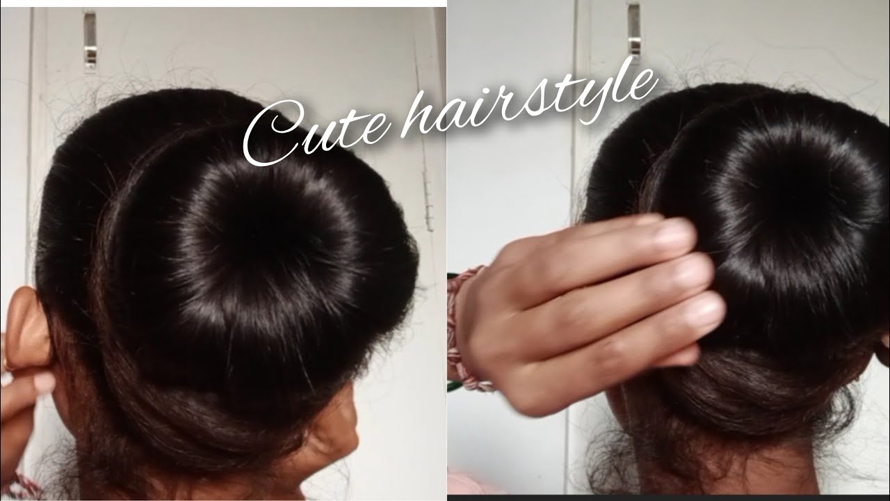 Easy bun hairstyle try beginners quick hairstyle for long hair \ sanvi ...