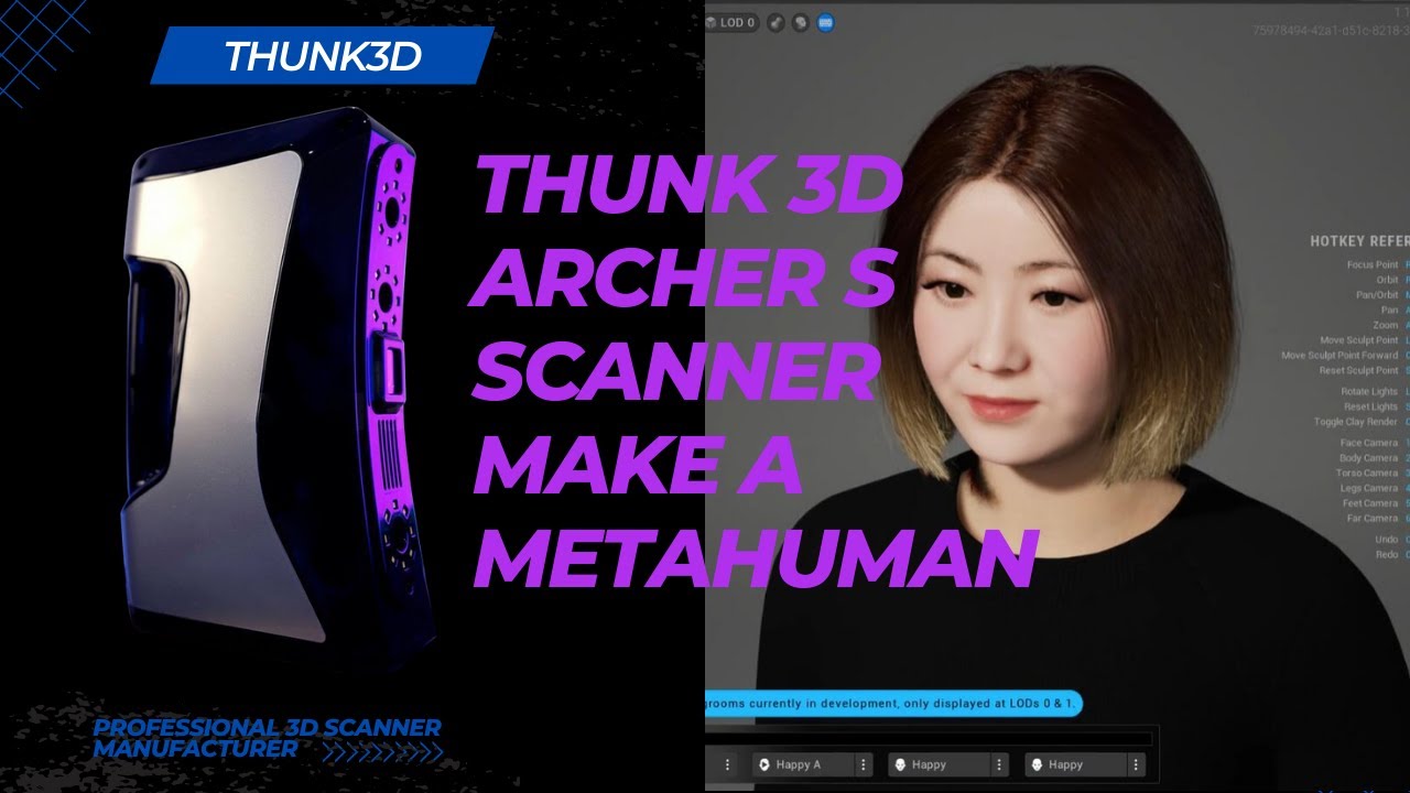 Thunk 3D Archer S Scanner Make a metahuman - YouTube