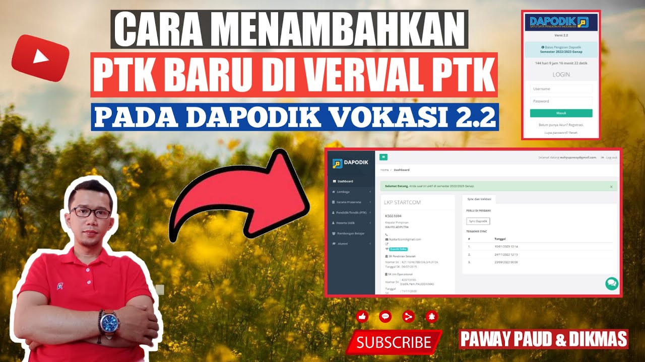 CARA MENAMBAHKAN PTK BARU DI VERVAL PTK PADA APLIKASI DAPODIK VOKASI 2.2/ LKP/ KURSUS - YouTube