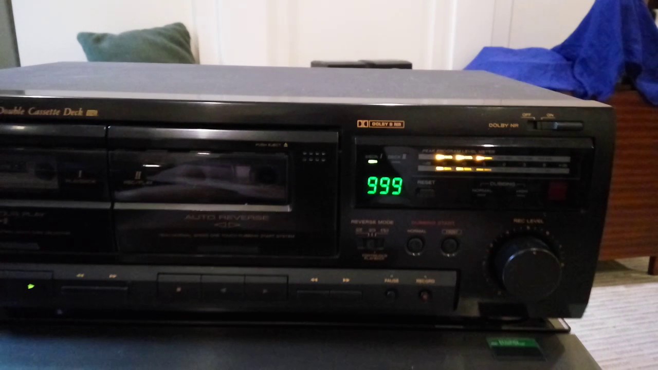 Teac W-600R Stereo Double cassette Deck - YouTube