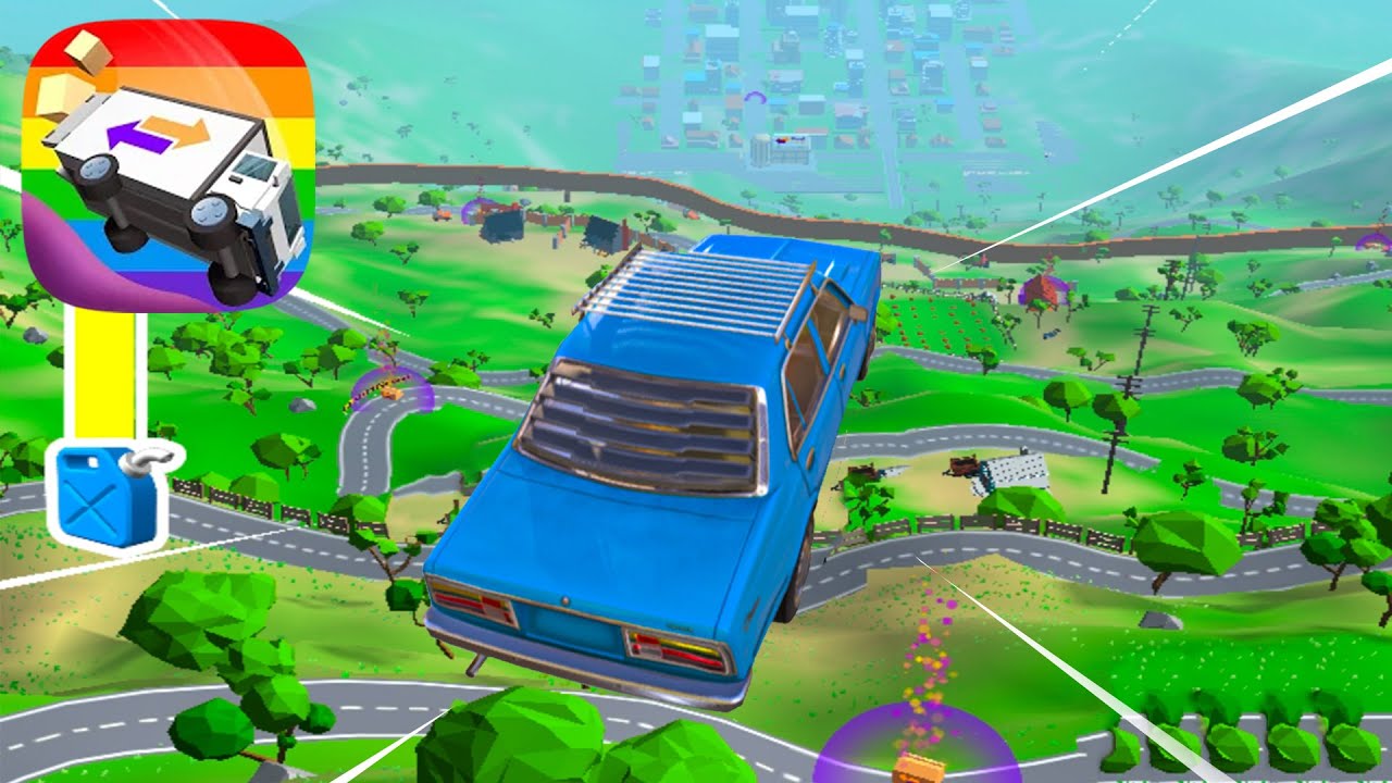 Crash Delivery! Destruction & smashing flying car All Levels (Fly Stage ...