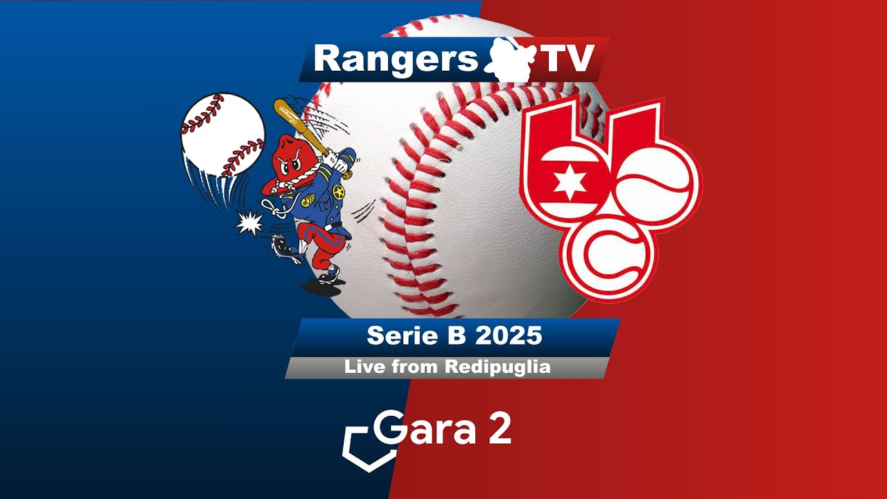 Serie B Baseball 2025: Rangers Redipuglia Vs Bolzano - Gara 2 [LIVE ...