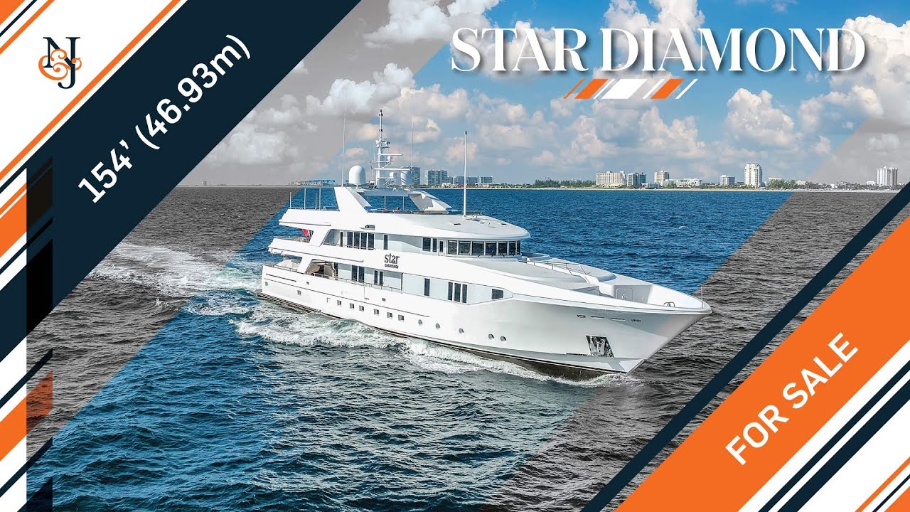 M/Y STAR DIAMOND for Sale | 154’ (46.93m) Admiral Yacht - YouTube