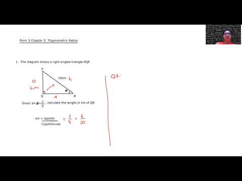 Form 3 Chapter 5 Trigonometric Ratios - YouTube