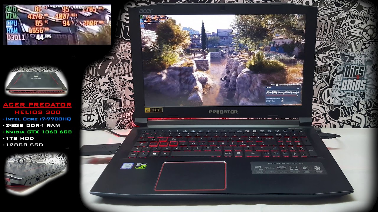 Acer Predator Helios 300 - Assassin's Creed Odyssey benchmark (Core i7 ...