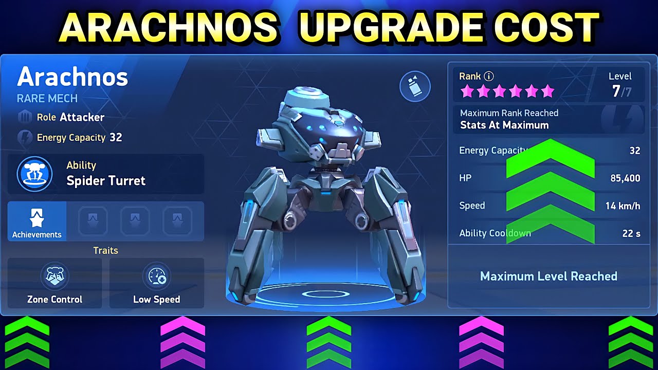 Mech Arena Arachnos Upgrade - YouTube