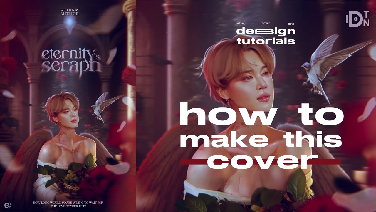 how to make this wattpad cover :: eternity's seraph — ibispaint tutorial ( OO3 ) - YouTube