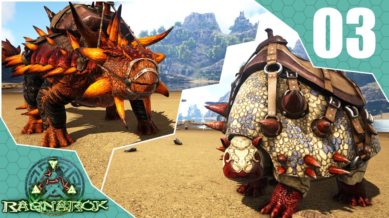 VIGTIGE DINOER & STARTEN PÅ BASEN! - ARK Ragnarok - YouTube