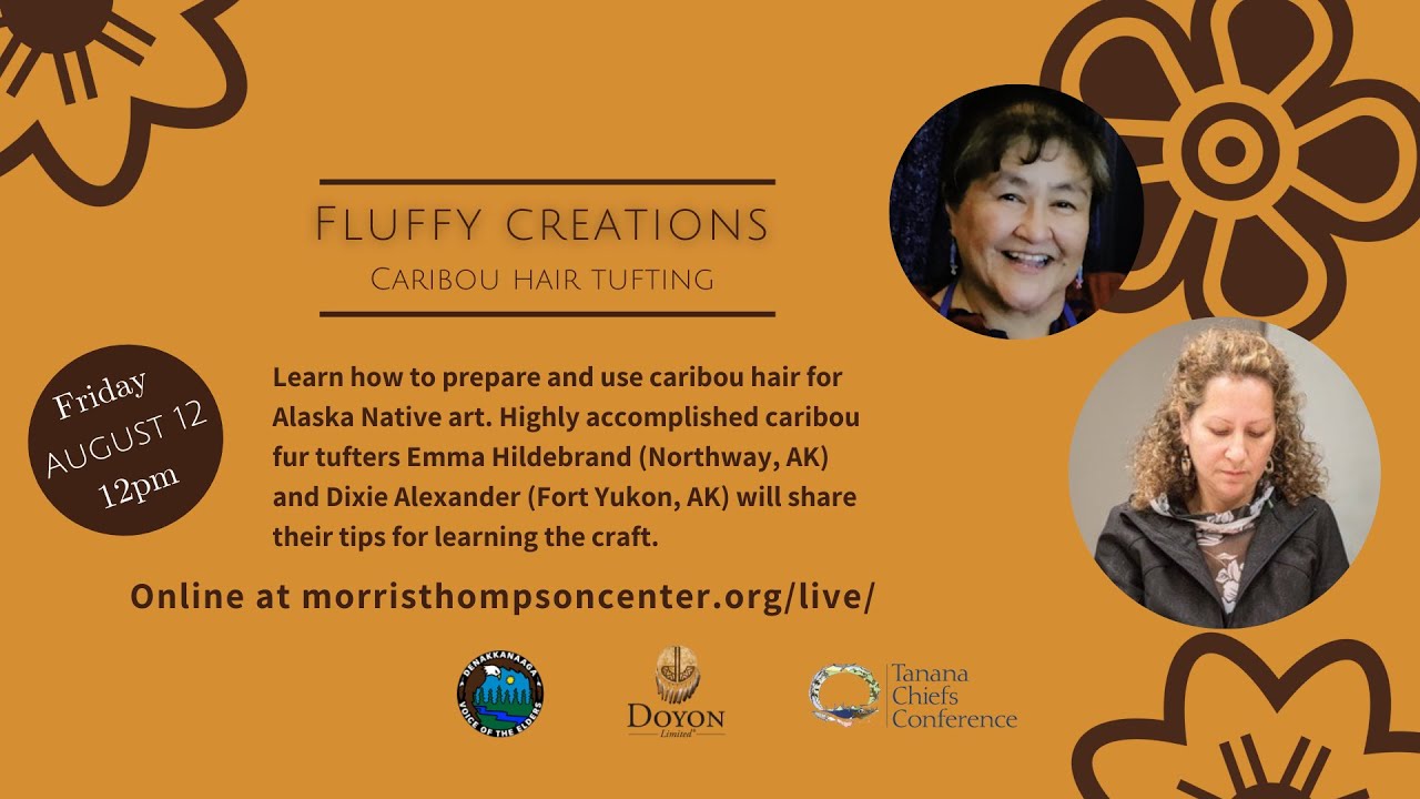 Fluffy Creations: Caribou Hair Tufting for Alaska Native Art - YouTube