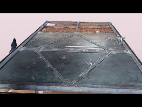 lohe ka gate banana sikhen || lohe ki chadar /jali me gate kaise banaye ...