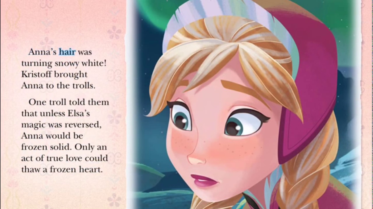 FROZEN Disney story book for kids ENGLISH AUDIO BOOK FOR CHILDREN - YouTube