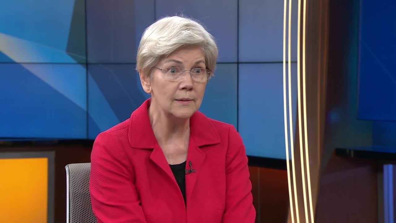 Sen. Warren goes On The Record about Harris v. Trump - YouTube