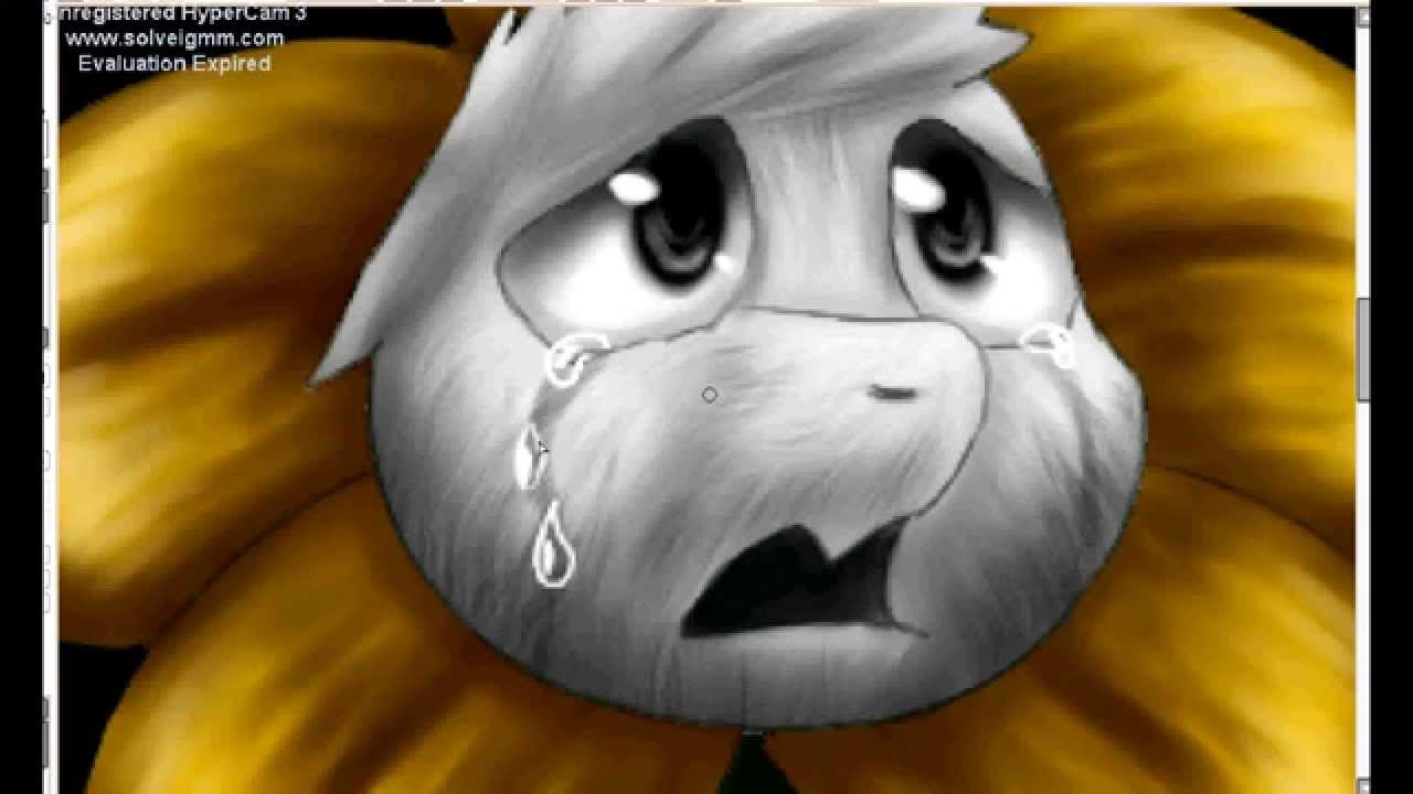 Undertale flowey speedpaint (genocide run spoilers) - YouTube