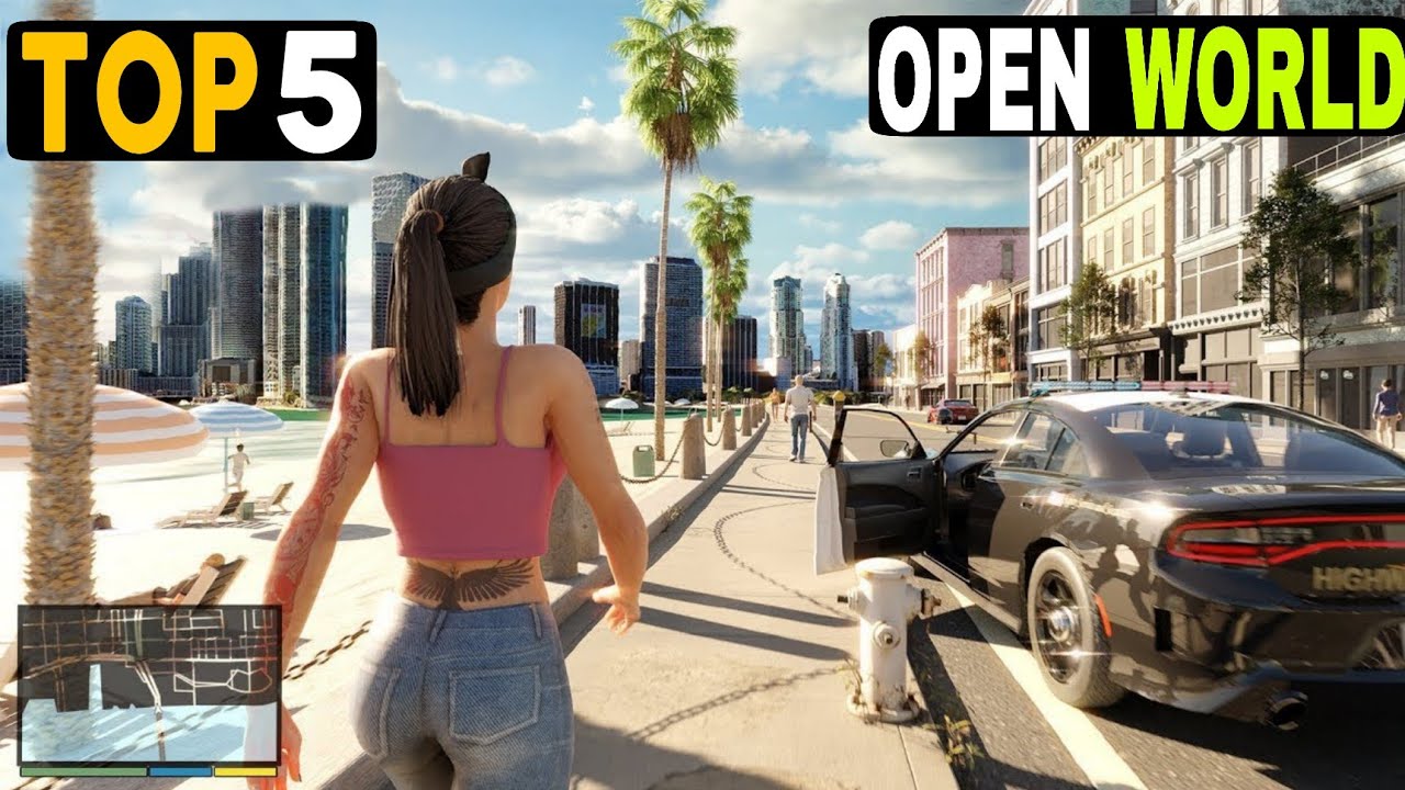 Top 5 OPEN WORLD Games || Realistic Graphics - YouTube