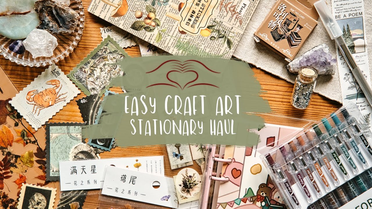 Easy Craft Art Haul | Stationary, Stickers, Pens & More - YouTube
