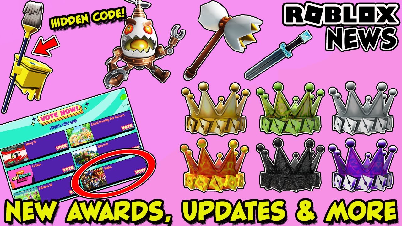 ROBLOX NEWS: HOW TO GET THESE CROWNS, EGGS, DEVELOPER AWARDS, KID'S ...