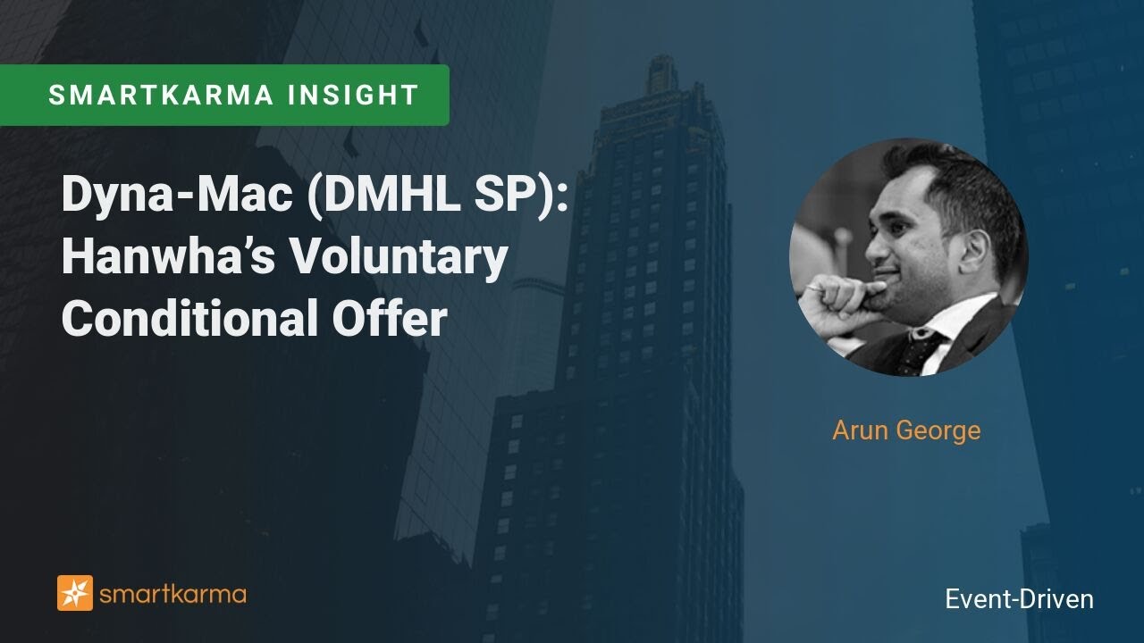 Dyna-Mac (DMHL SP): Hanwha’s Voluntary Conditional Offer - YouTube