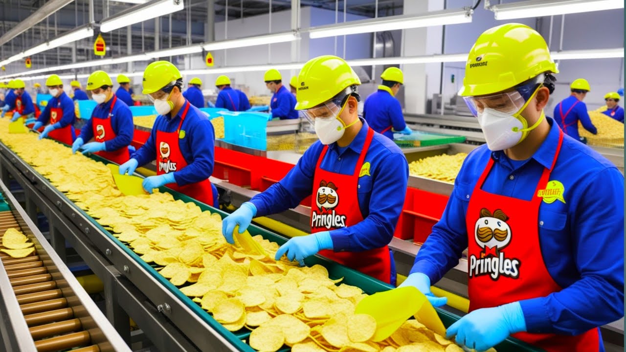 how pringles are made| factory production process|Jelly discovery - YouTube
