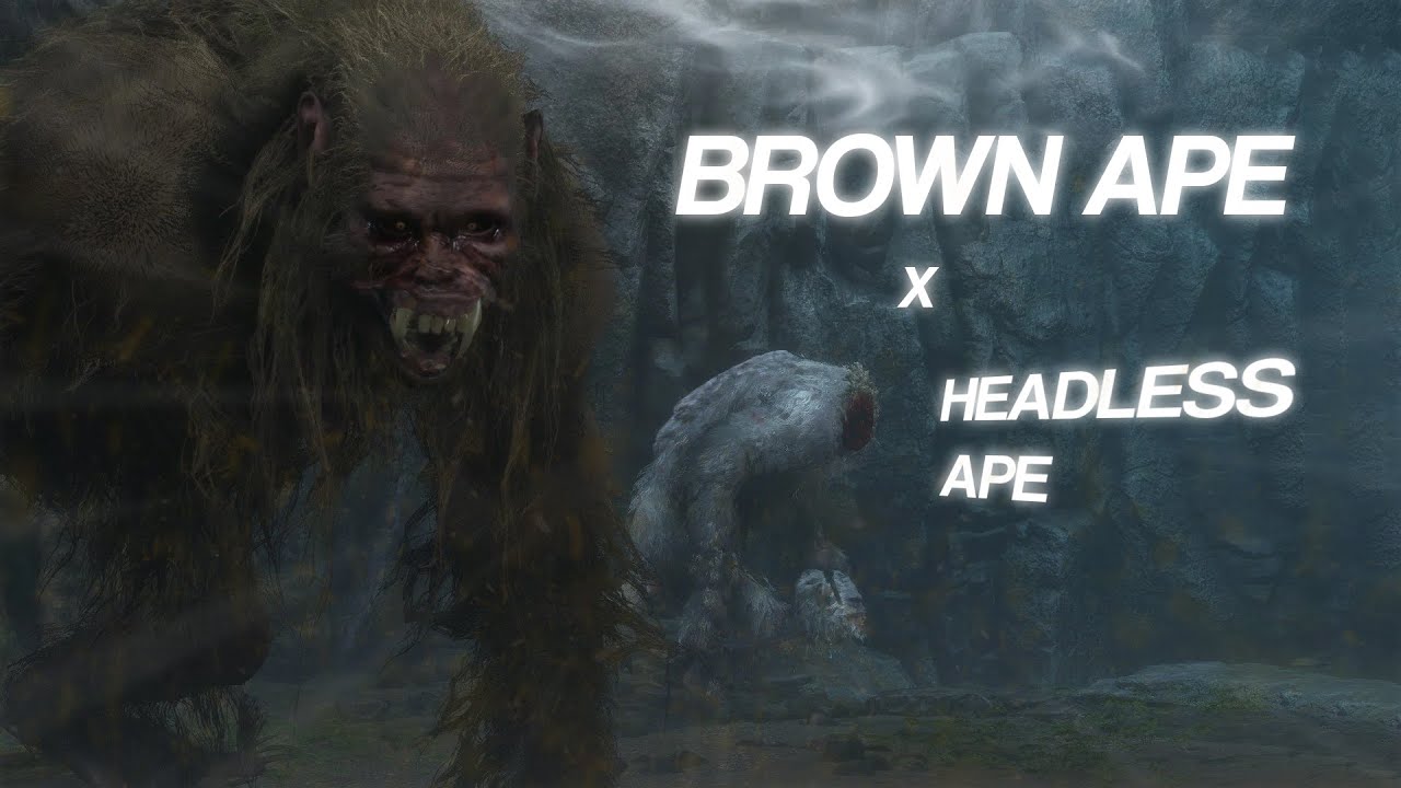 1 MAN VS 2 BOSS ? EASY! ( HEADLESS APE X BROWN APE ) - Sekiro Shadow ...