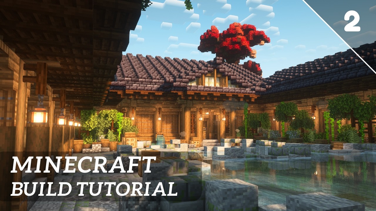 【Minecraft】Japanese Hotspring Pt. 2 🌿| Build Tutorial - YouTube
